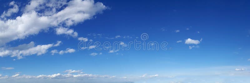 Panoramic sky with cloud. stock image. Image of horizon - 94915075
