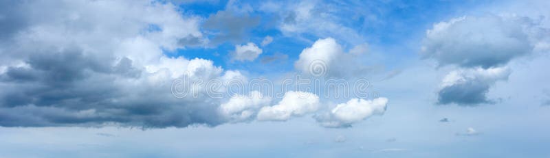 Panoramic sky with clouds stock photo. Image of widespread - 31180408