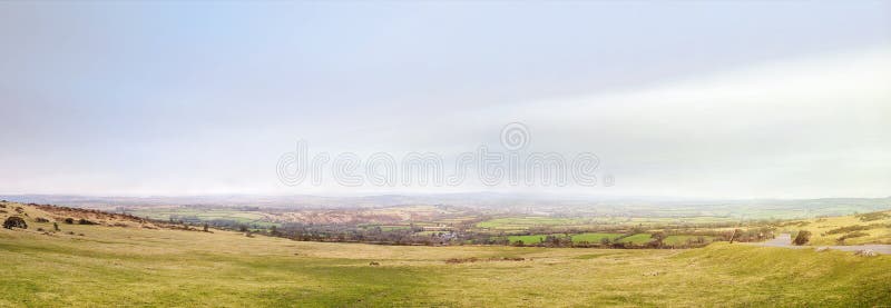 Panoramic Southern England Landscape Stock Image - Image of landscape ...