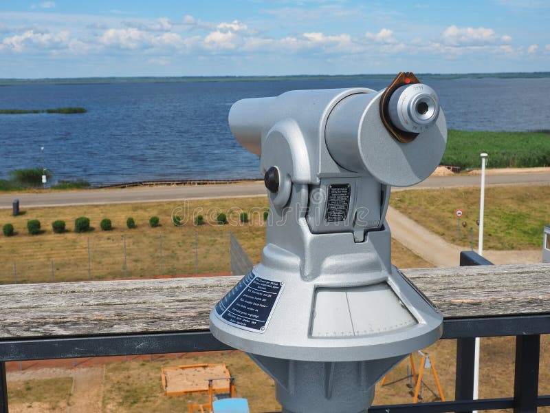 Telescope at the lake stock photo. Image of lake, telescope - 6048110