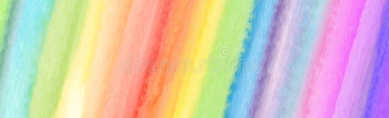 Panoramic Texture Realistic Watercolor Rainbow on a White Background ...