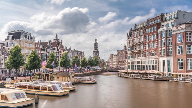 Panoramic Timelapse Hyperlapse of Amsterdam City Center Featuring ...