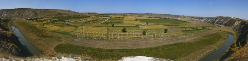 Panoramic valley stock photo. Image of landmark, field - 11819754