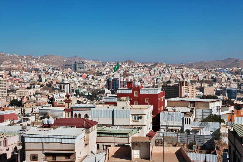 The Panoramic View of Abha City, Saudi Arabia Stock Image - Image of ...