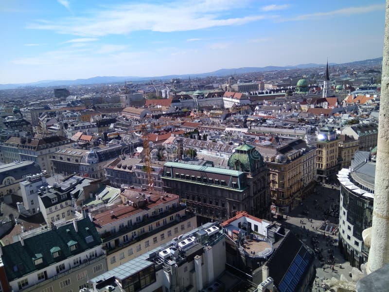 Panoramic View from Above in Vienna in Austria. Editorial Photo - Image ...