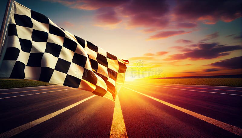 Panoramic View of Abstract Race Ring. Stock Image - Image of hybrid ...