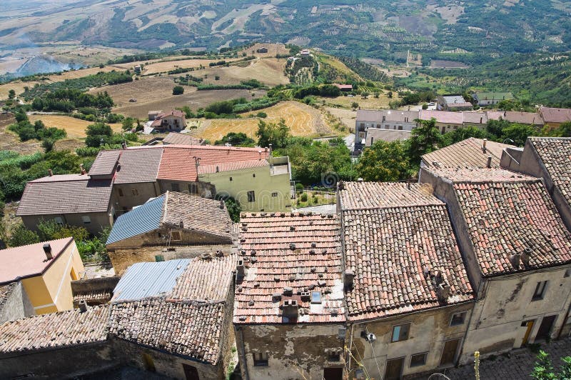 Acerenza (Basilicata, Italy) At Summer Stock Image - Image of nature ...