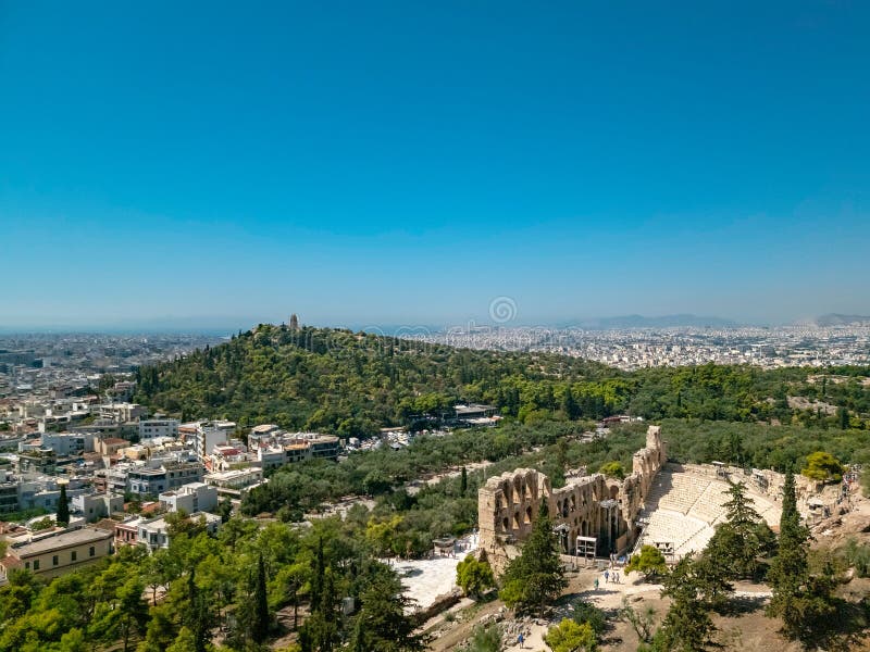 Panoramic View from Acropolis of Athens Stock Photo - Image of summer ...