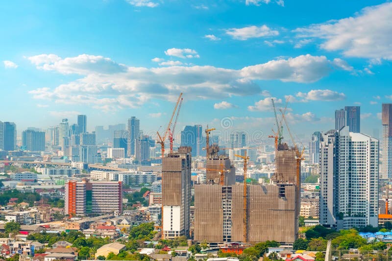 Panoramic View of the Actively Developing Area of the Metropolis ...