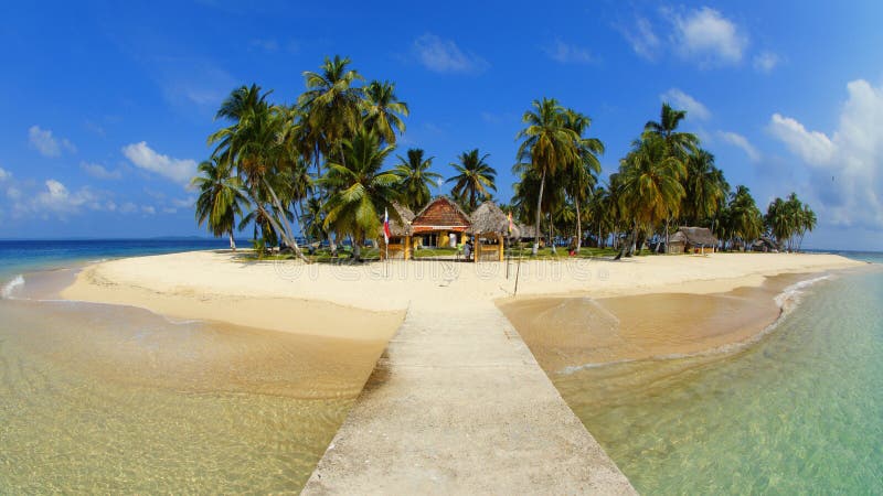 Panoramic View of Aguja Island, Las Perlas / Panama Editorial Image ...