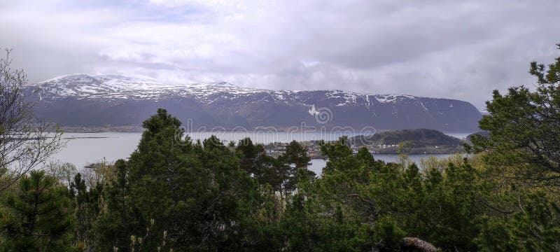 Panoramic View from Aksla, Alesund, Norway Stock Image - Image of ...