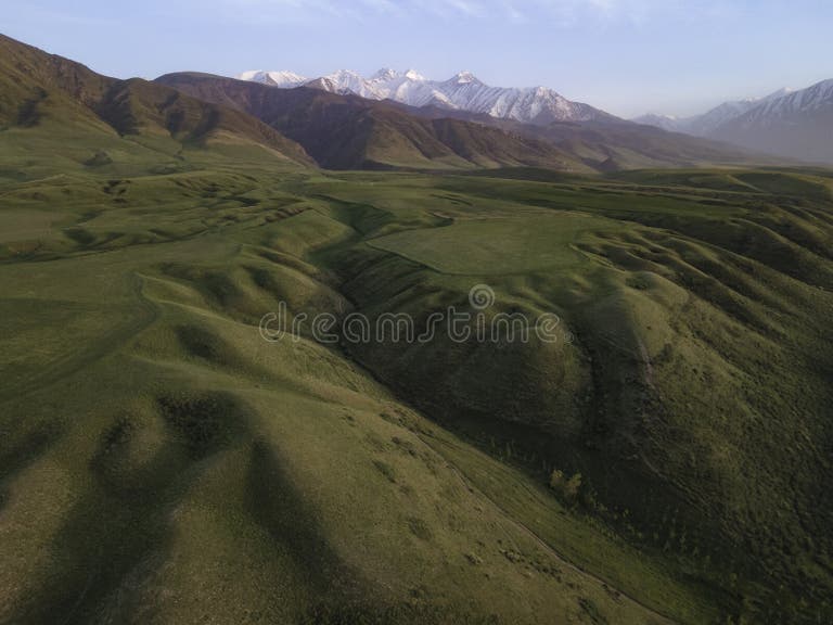 Panoramic View of the Alpan Mountains Kyrgzstan Stock Photo - Image of ...