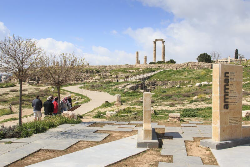 Panoramic View of Amman from the Old Citadel Editorial Photo - Image of ...