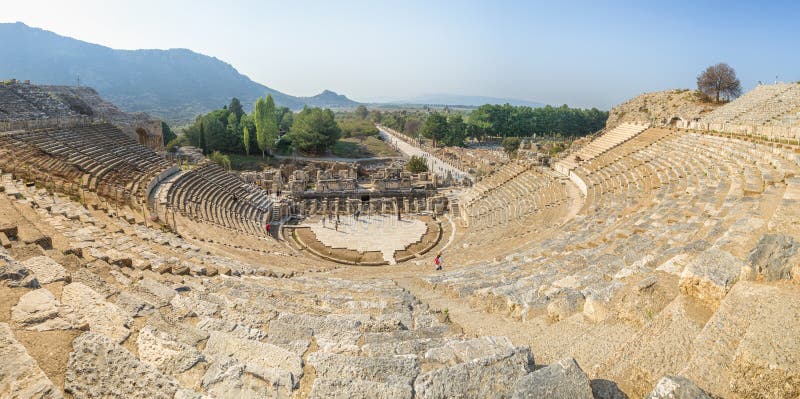 Amphitheatre of Ephesus, Turkey Stock Image - Image of turkey, stone ...