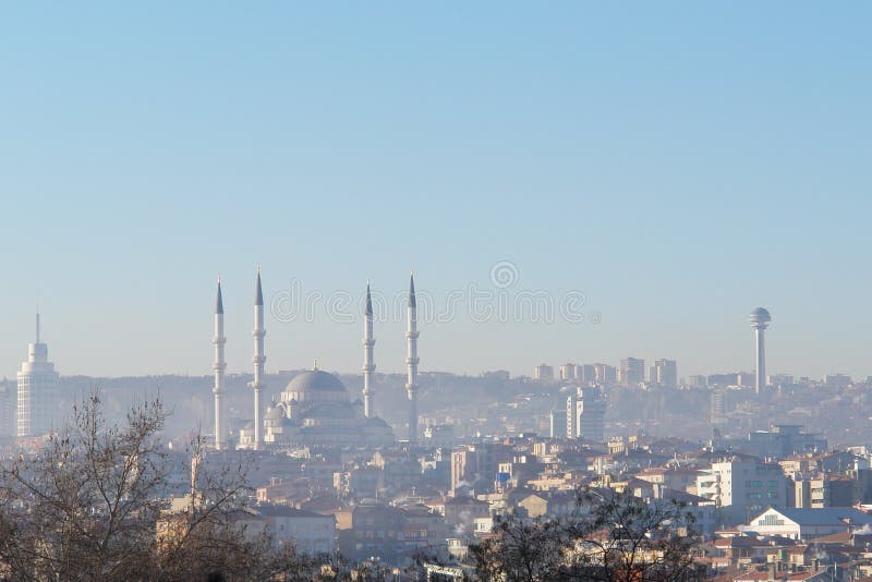 Panoramic View of Ankara, Turkey Stock Image - Image of cityscape ...