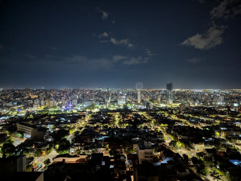 Panoramic View Argentine City Cordoba Night Tower Cardinales Cofico ...
