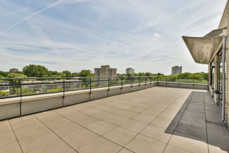 Panoramic View from Balcony Stock Photo - Image of scene, roof: 257667460