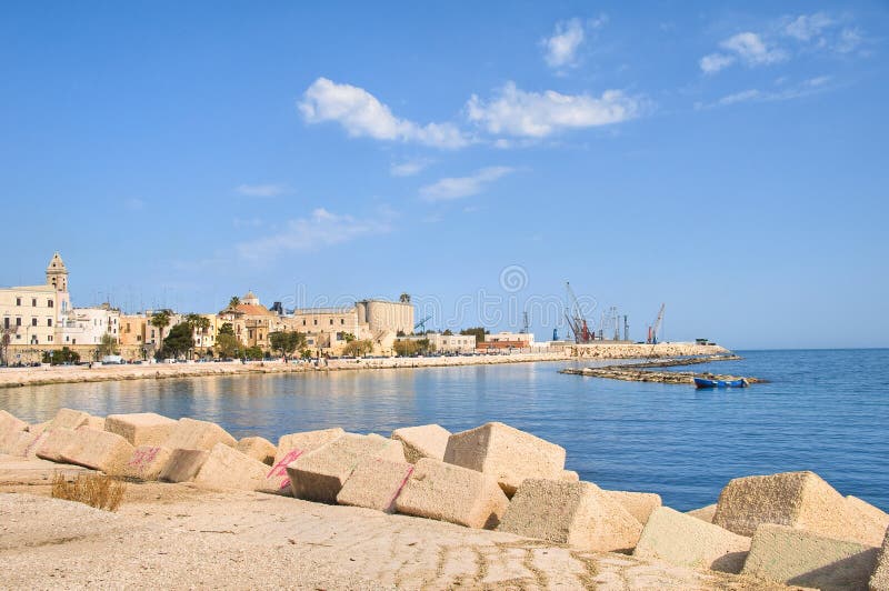 Panoramic View of Bari. Puglia. Italy. Stock Photo - Image of century ...