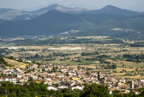 Panoramic View of Barisciano Stock Image - Image of barisciano, green ...