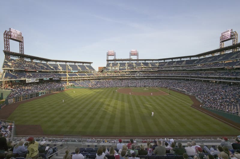Panoramic View of Baseball Fans Editorial Stock Image - Image of field ...