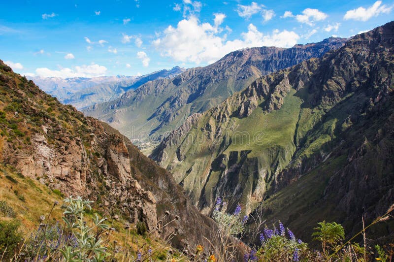 Panoramic View of the Beautiful Andes - Peru, South America Stock Photo ...