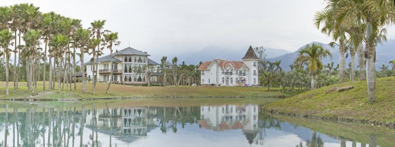 Panoramic View of Beautiful Farm Scenery Stock Photo - Image of culture ...