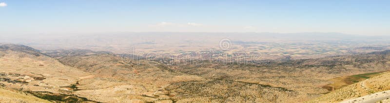 Panoramic View of Beqaa (Bekaa) Valley, Baalbeck in Lebanon Stock Photo ...