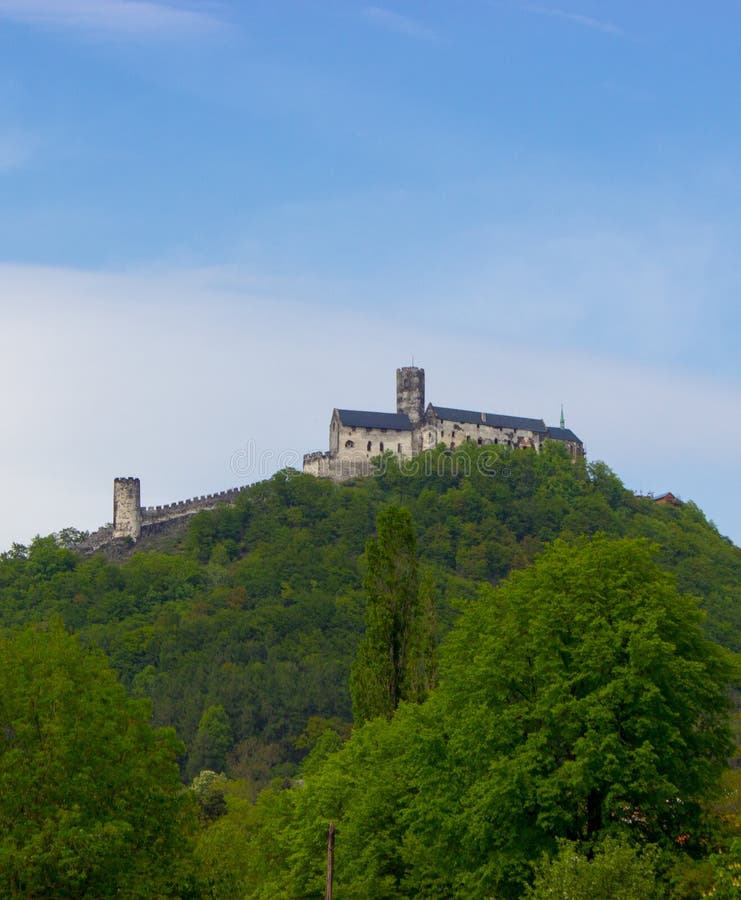 Panoramic View of Bezdez Castle 4 Stock Photo - Image of beauty ...