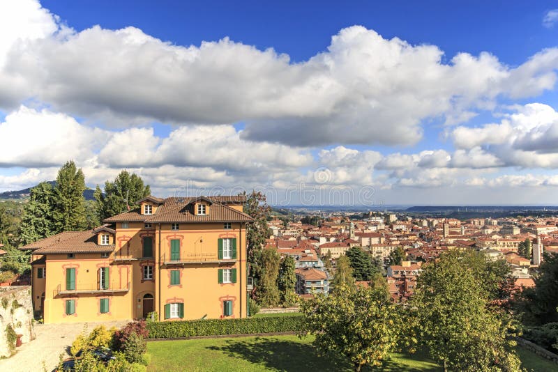 Panoramic View of Biella from the Piazzo: the Old Part of the City ...