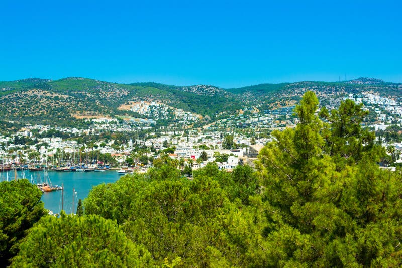 Landscape of Bodrum stock photo. Image of palace, landmark - 105332648