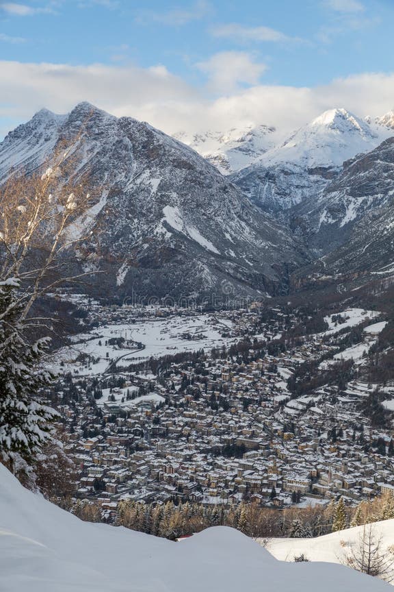 Panoramic View of Bormio, Italy Stock Image - Image of nature, road ...