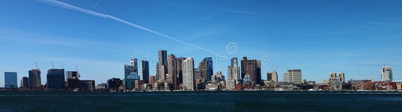 Panoramic View of the Boston, Massachusetts City Center Stock Image ...