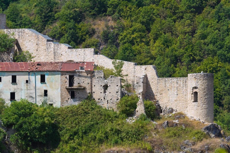 Panoramic View of Brienza. Basilicata. Italy. Stock Photo - Image of ...
