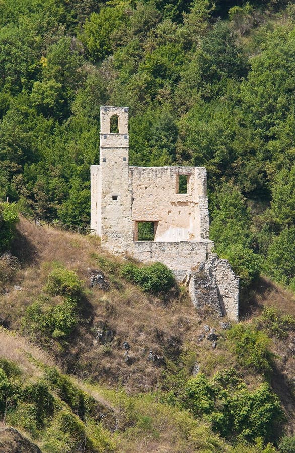 Panoramic View of Brienza. Basilicata. Italy. Stock Image - Image of ...