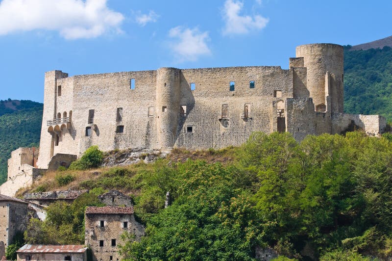 Panoramic View of Brienza. Basilicata. Italy. Stock Image - Image of ...