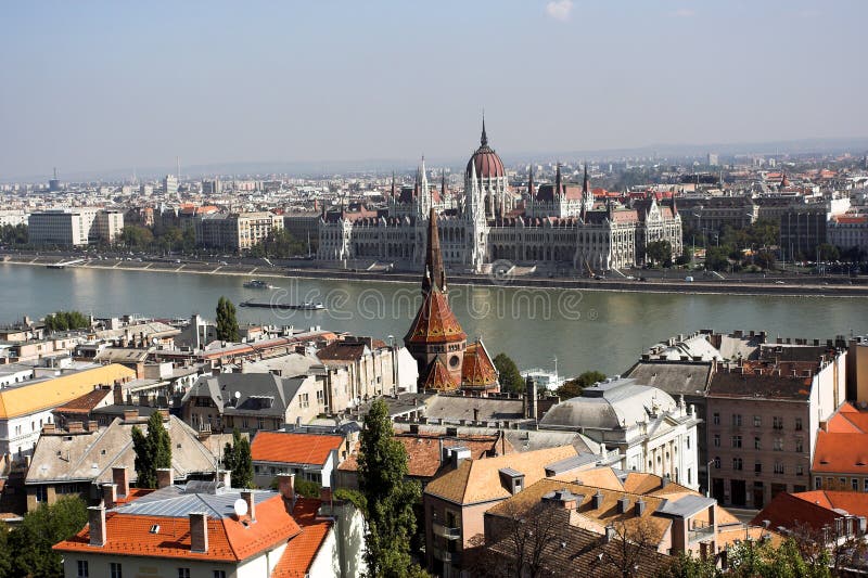 Panoramic View from Budapest Stock Photo - Image of view, hungary: 18034698