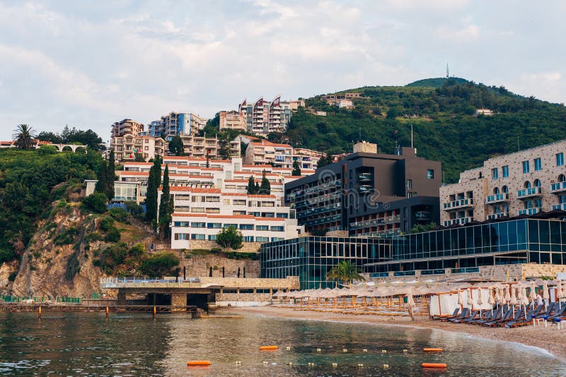 Panoramic View of the Budva Riviera from the Observation Deck Editorial ...