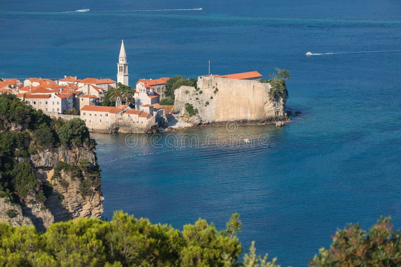 Panoramic View of the Budva Riviera from the Observation Deck of Stock ...