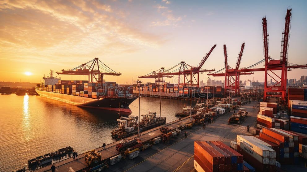 Bustling Docks Stock Illustrations – 133 Bustling Docks Stock ...