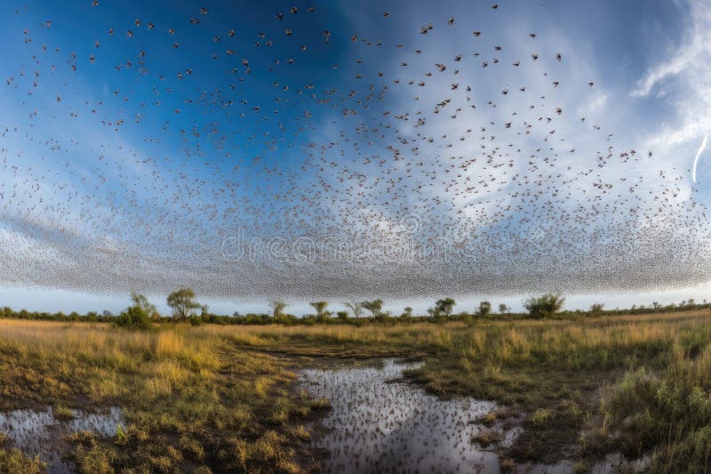 Butterfly Migration in Motion, with Dozens of Butterflies Fluttering ...