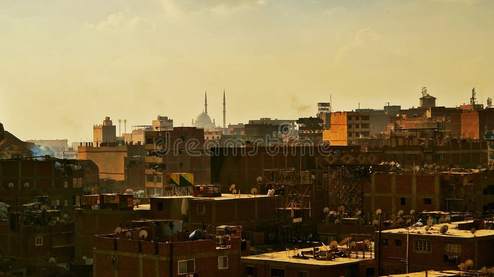 Cairo, Egypt - 02 01 2024: Panoramic View of Cairo View. Mosques and ...
