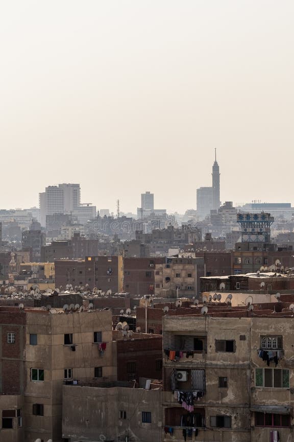 Cairo, Egypt - 05 04 2025: Panoramic View of Cairo from Drone Point of View. Mosques and ...
