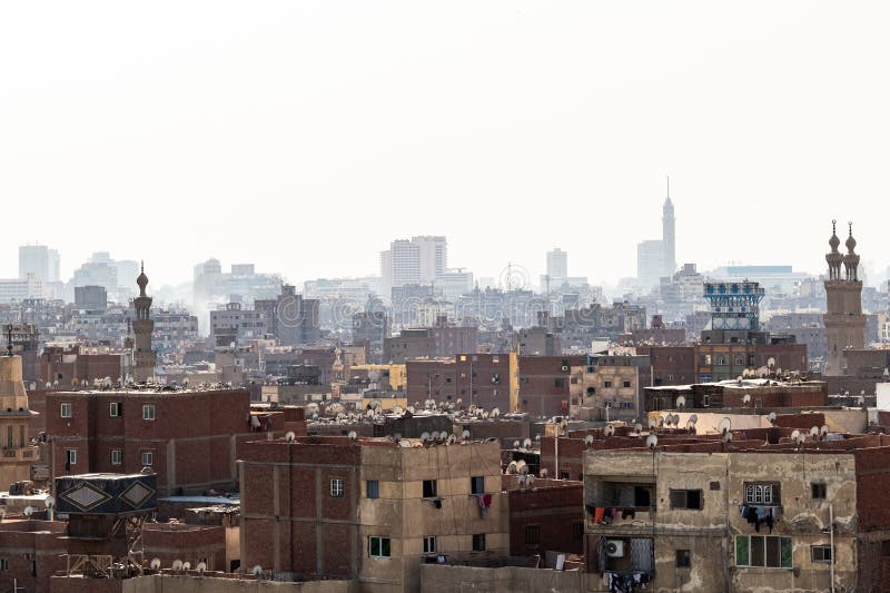 Cairo, Egypt - 05 04 2025: Panoramic View of Cairo from Drone Point of ...