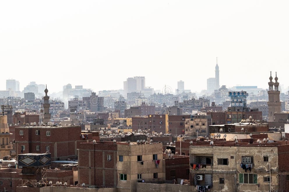 Cairo, Egypt - 05 04 2025: Panoramic View of Cairo from Drone Point of ...