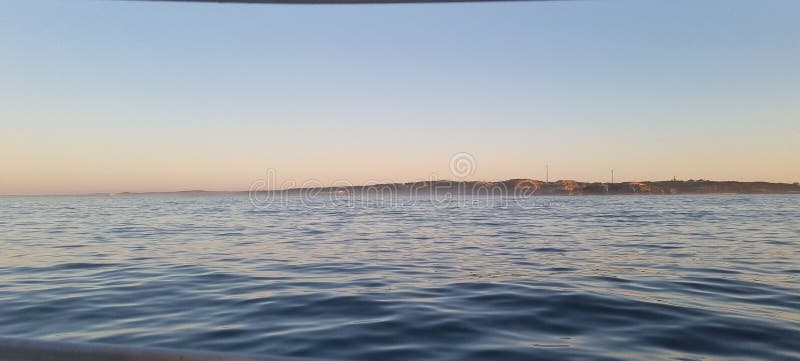 Panoramic View of the Calm South Australian Coastline Stock Photo ...
