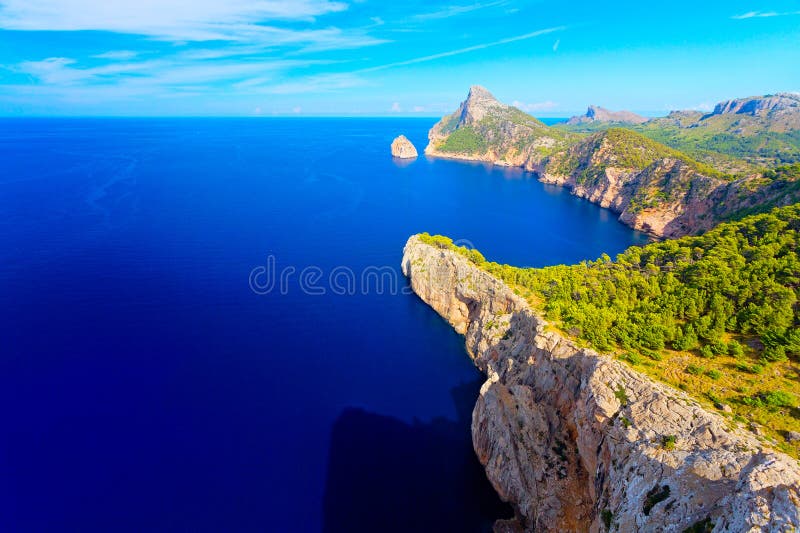 Panoramic View of Cap Formentor, Mallorca, Balearic Islands, Spain ...