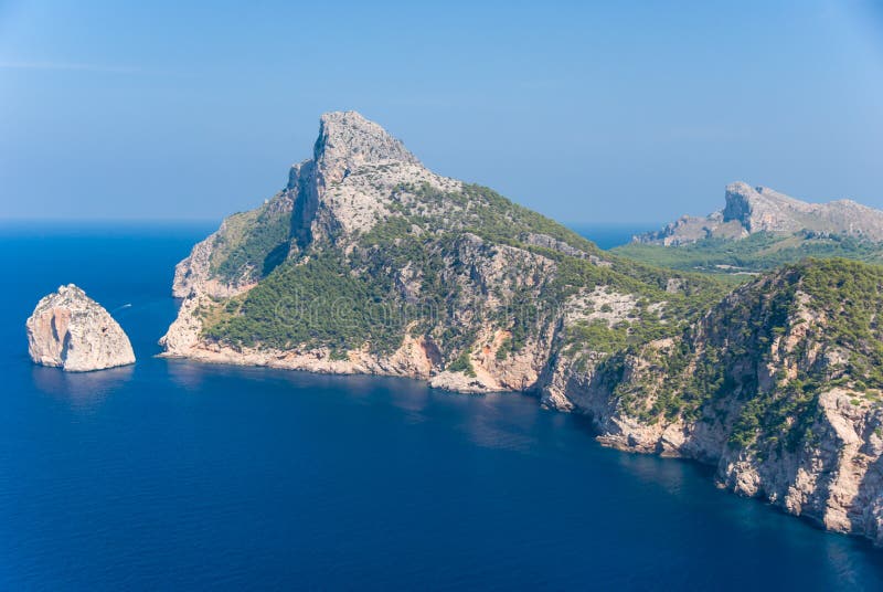 Panoramic View of Cape Formentor. Mallorca. Stock Photo - Image of ...