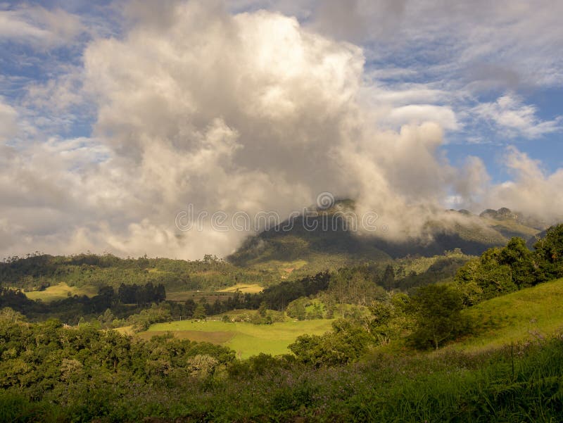 Panoramic View of the Central Andes Stock Photo - Image of mountain ...
