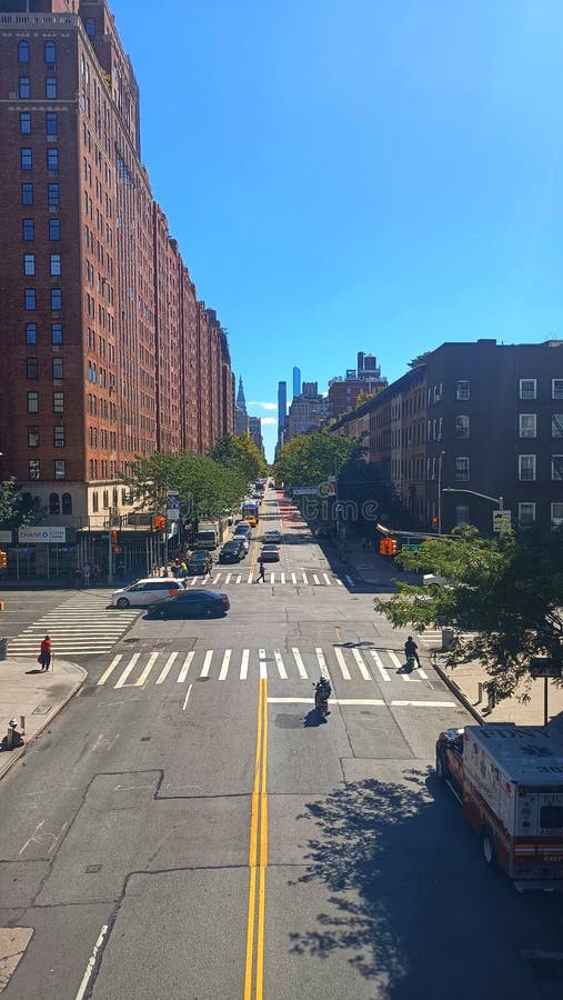 Panoramic View of a Chelsea Street in NY Editorial Stock Image - Image ...
