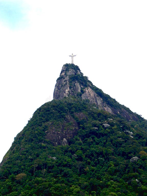 Panoramic View of the Christ the Redeemer in Rio De Janeiro Editorial ...